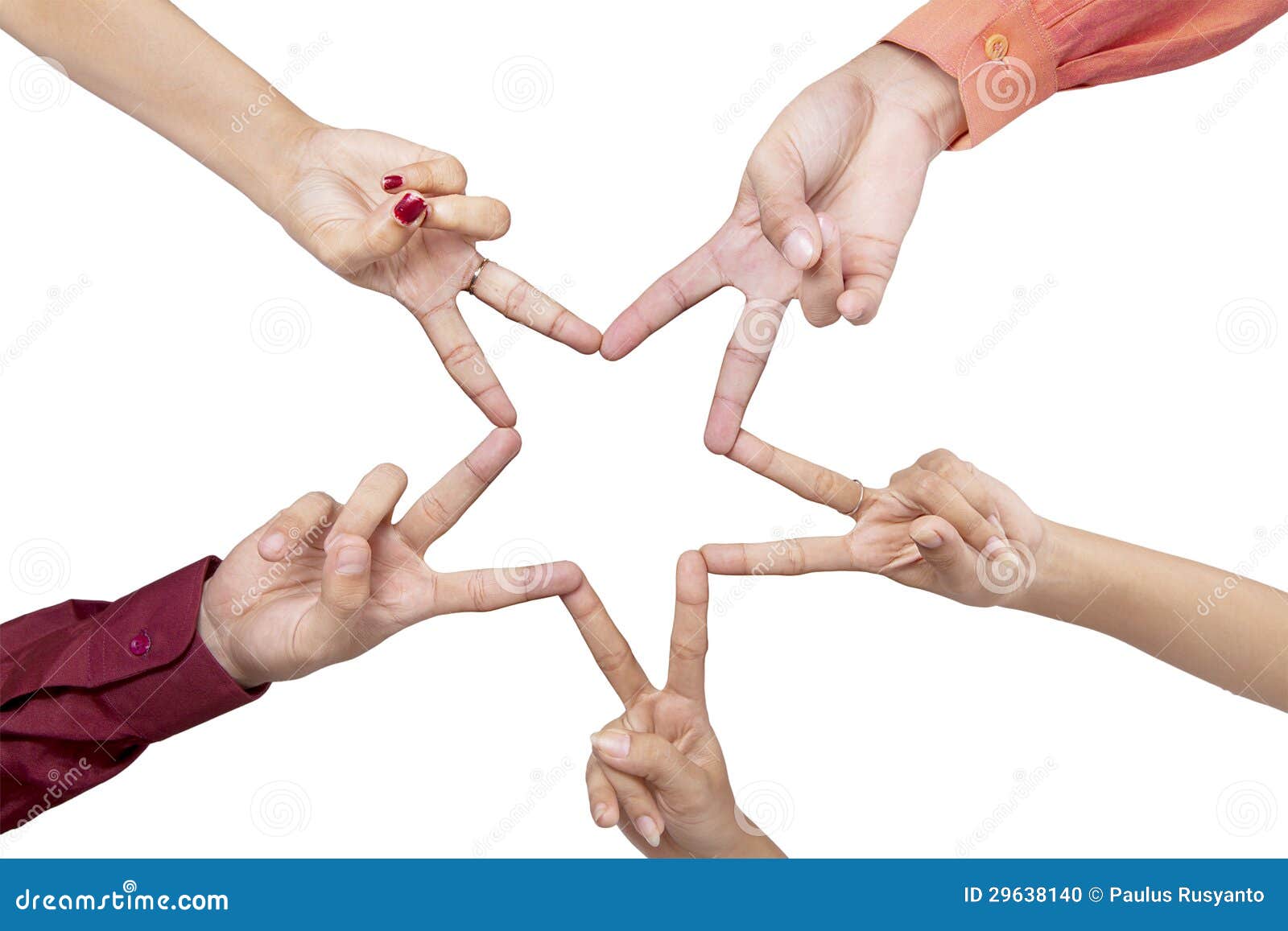 124 Teamwork Star Gesture Stock Photos - Free & Royalty-Free Stock ...