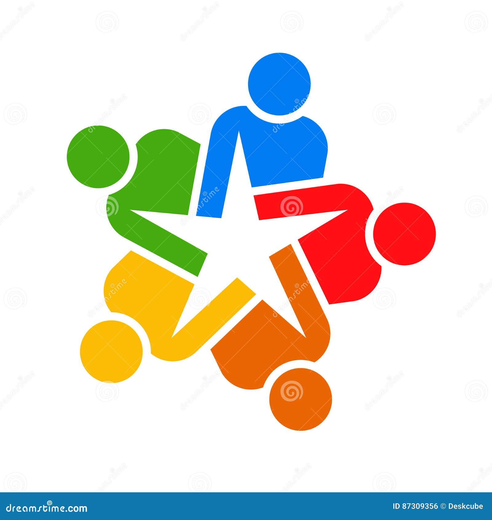 Teamwork Stars People Logo Stock Illustrations – 112 Teamwork Stars ...
