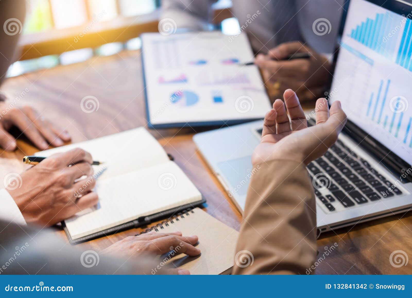 Teamwork Startup Project Planning Making Great Discussion Team M Stock ...