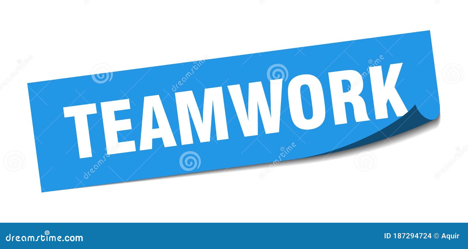 Teamwork Sticker. Teamwork Square Isolated Sign Stock Vector ...