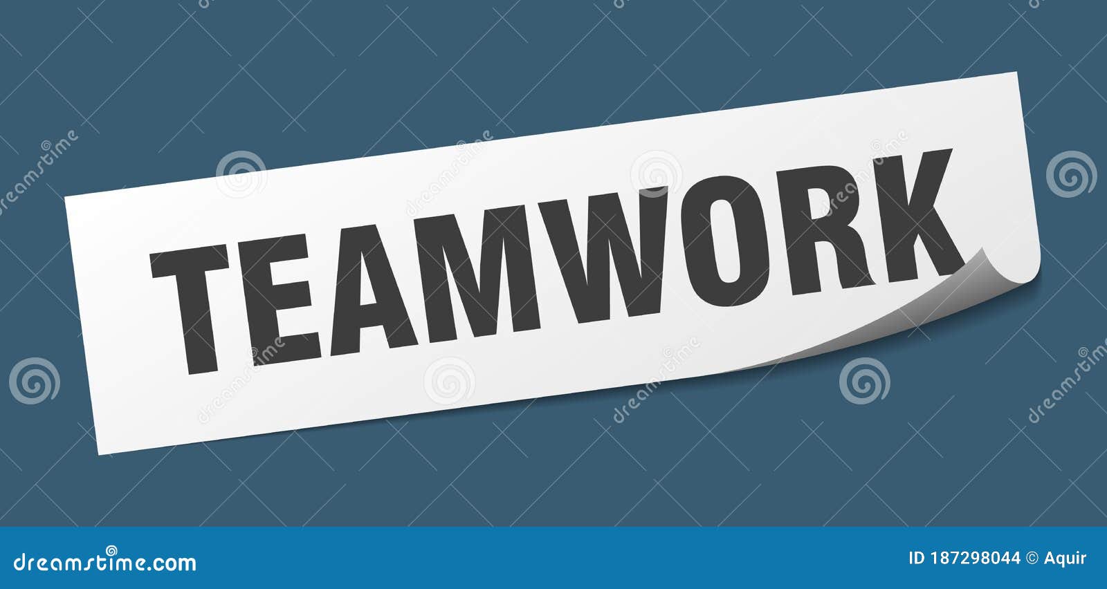 Teamwork Sticker. Teamwork Square Isolated Sign Stock Vector ...