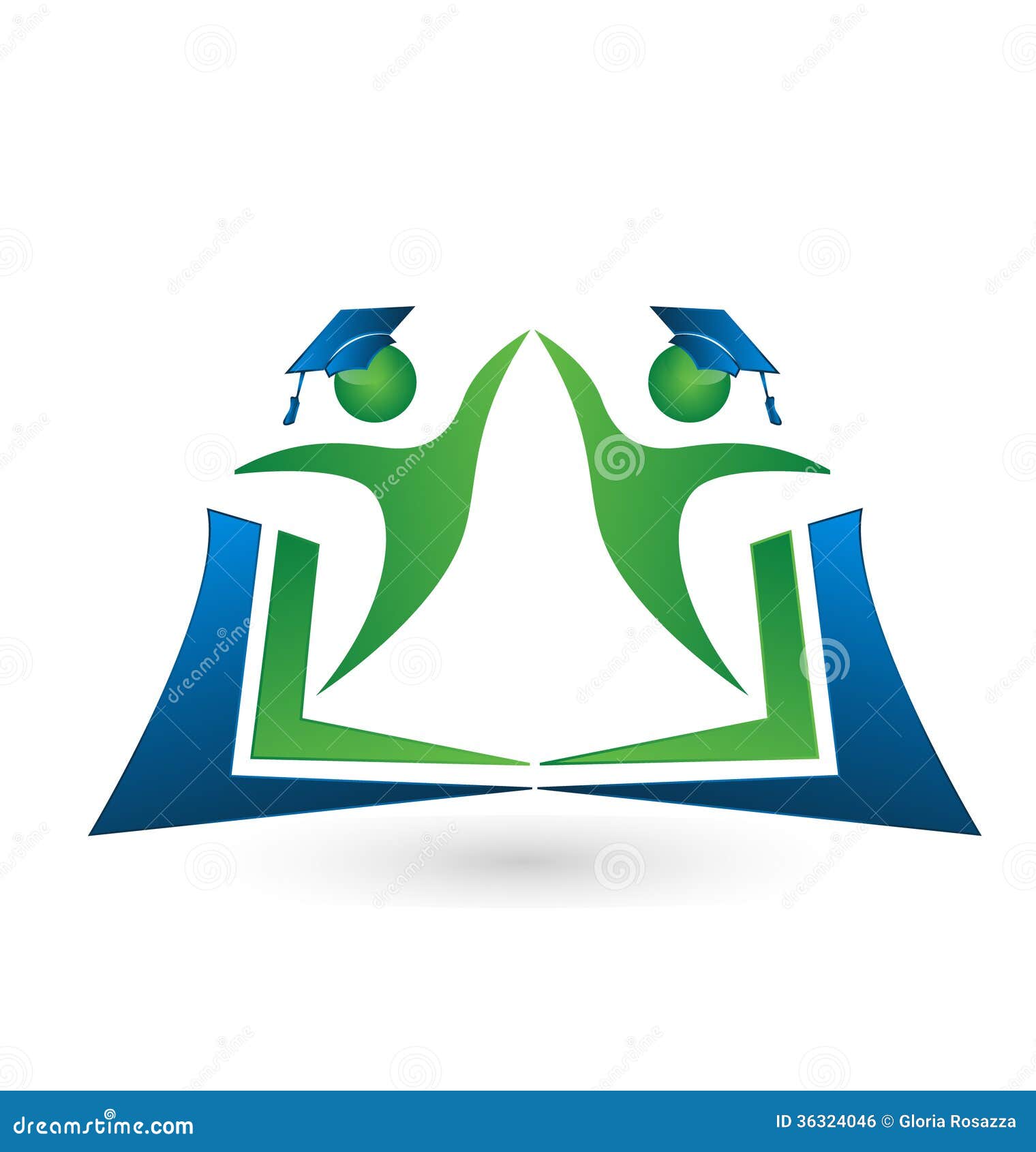 Teamwork Students Book Logo Stock Vector - Illustration of books ...