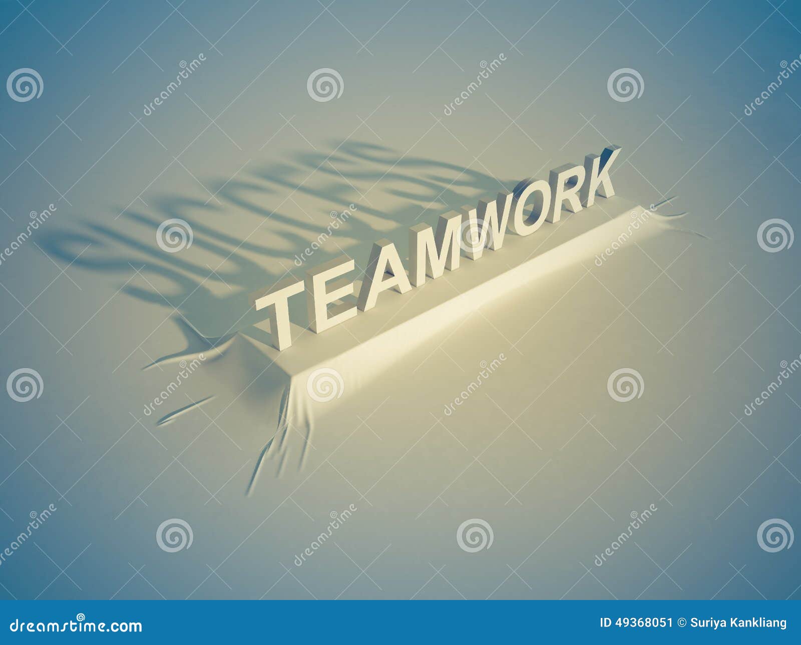 Teamwork = Success stock illustration. Illustration of adult - 49368051