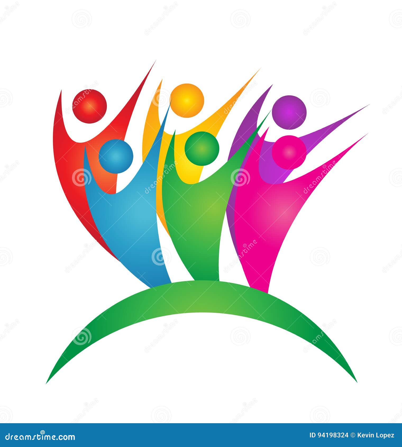 Teamwork Success Group of People Logo Stock Vector - Illustration of ...