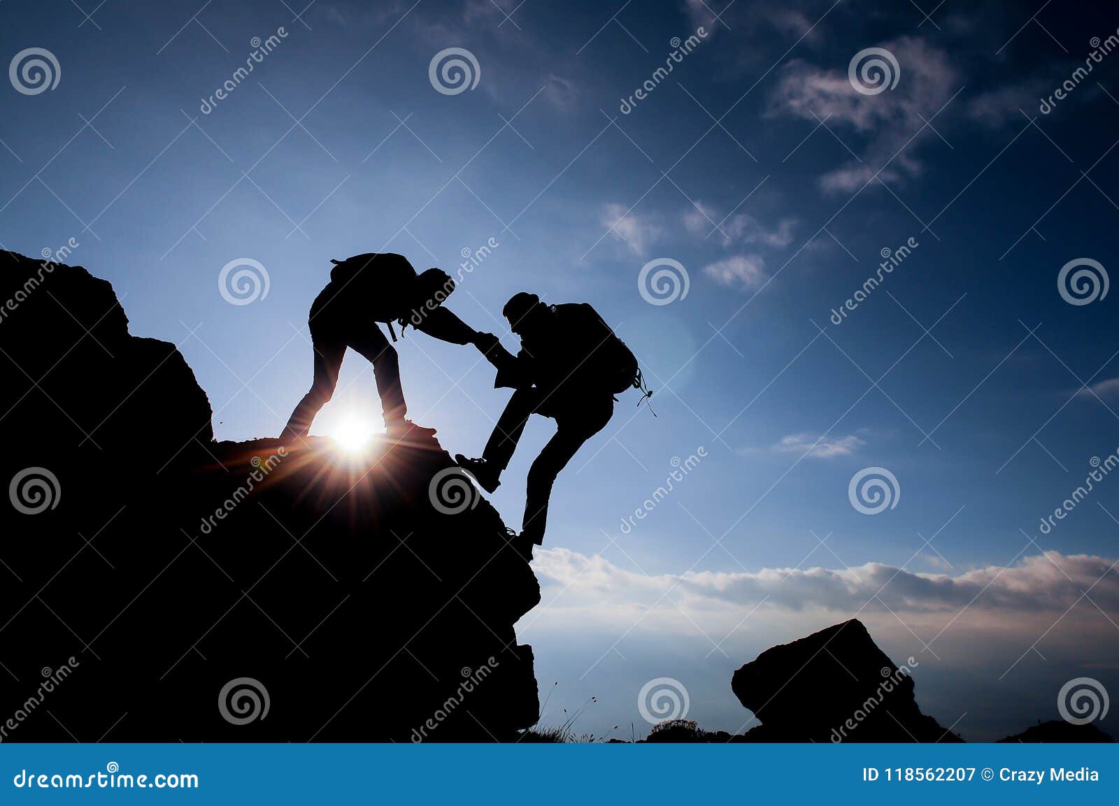 Teamwork and Successful Duo Concept Stock Image - Image of goal ...