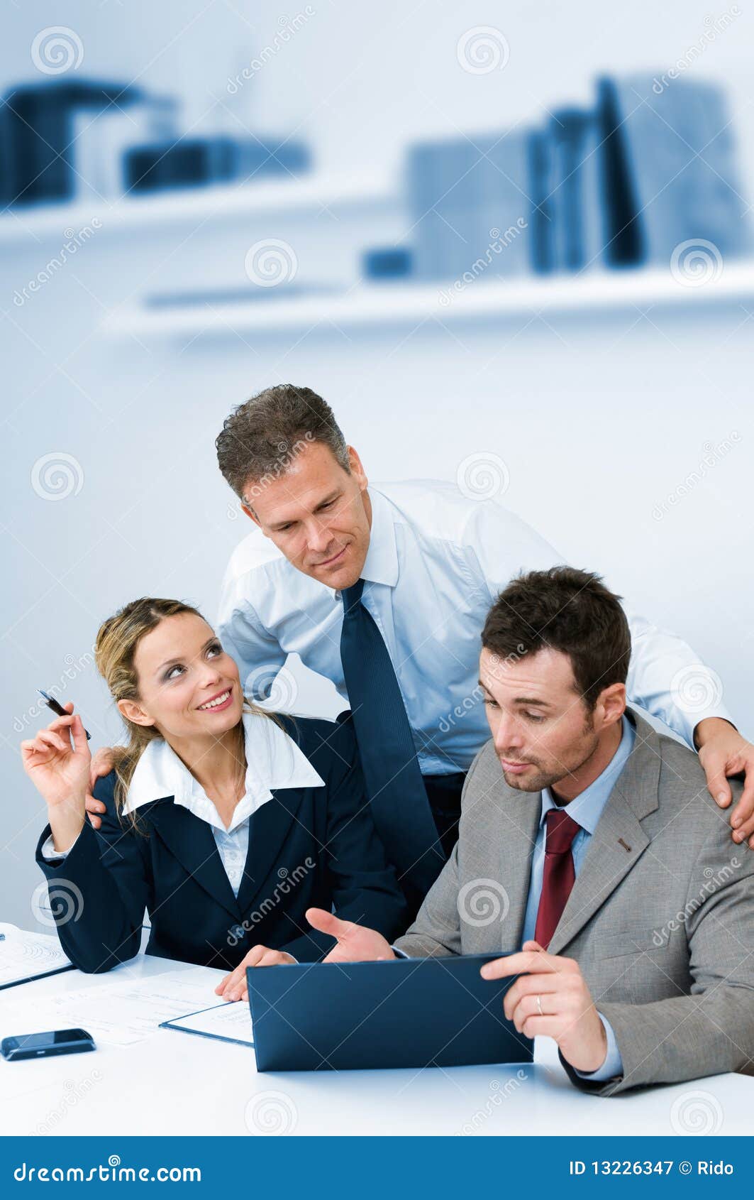 Teamwork Supervising and Cooperation Stock Image - Image of plan ...