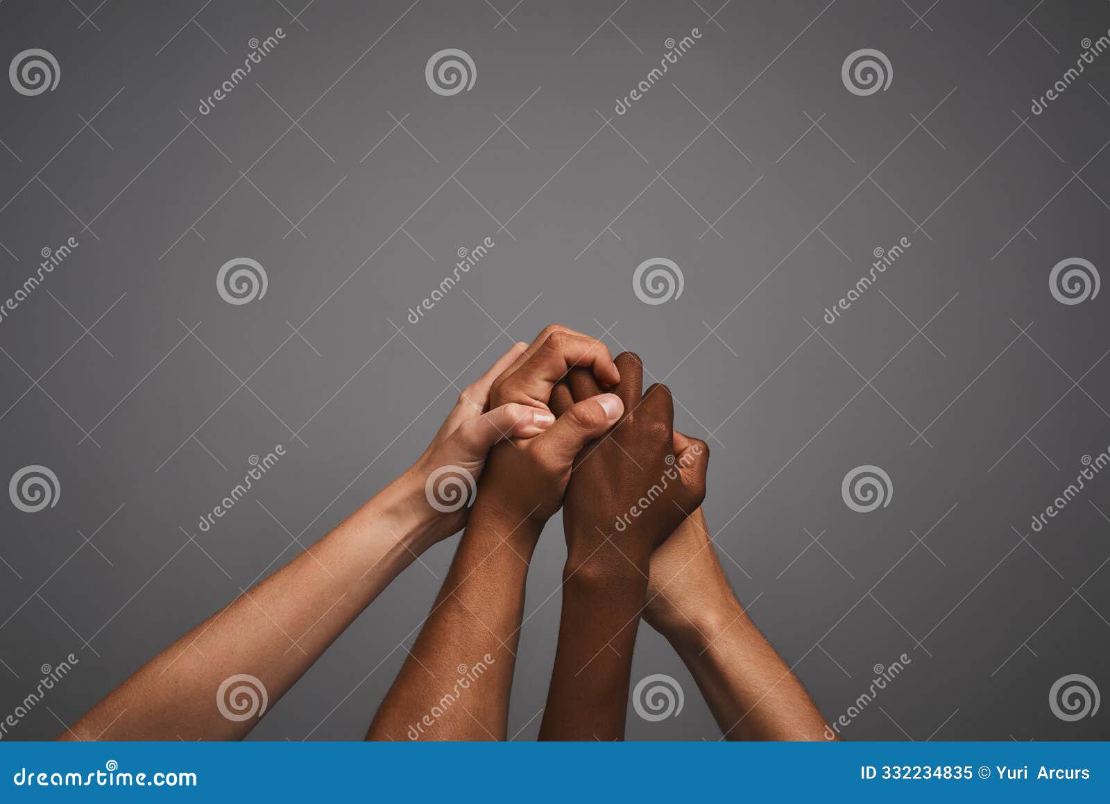 Teamwork, Support and Hands in Studio for Diversity, Inclusion and ...