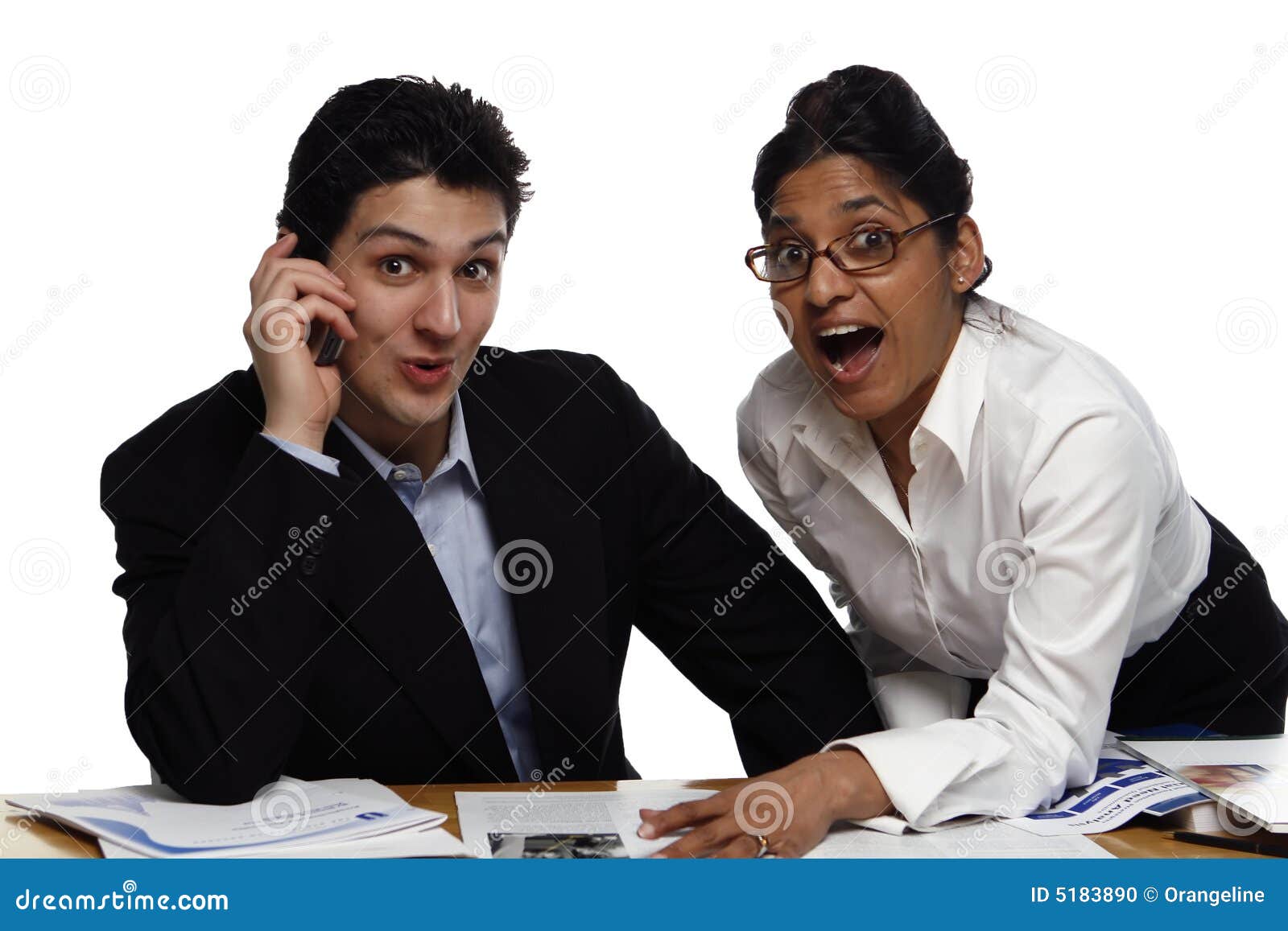 Teamwork - Surprised stock photo. Image of glasses, indian - 5183890