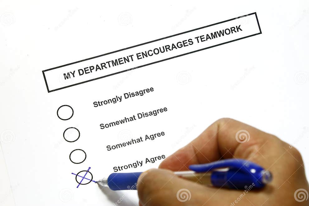 Teamwork Survey stock image. Image of isolate, choose - 7008399