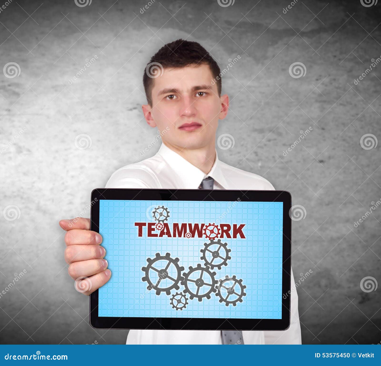 Teamwork Symbol. Wooden Blocks With Words Teamwork Makes The Dream Work ...