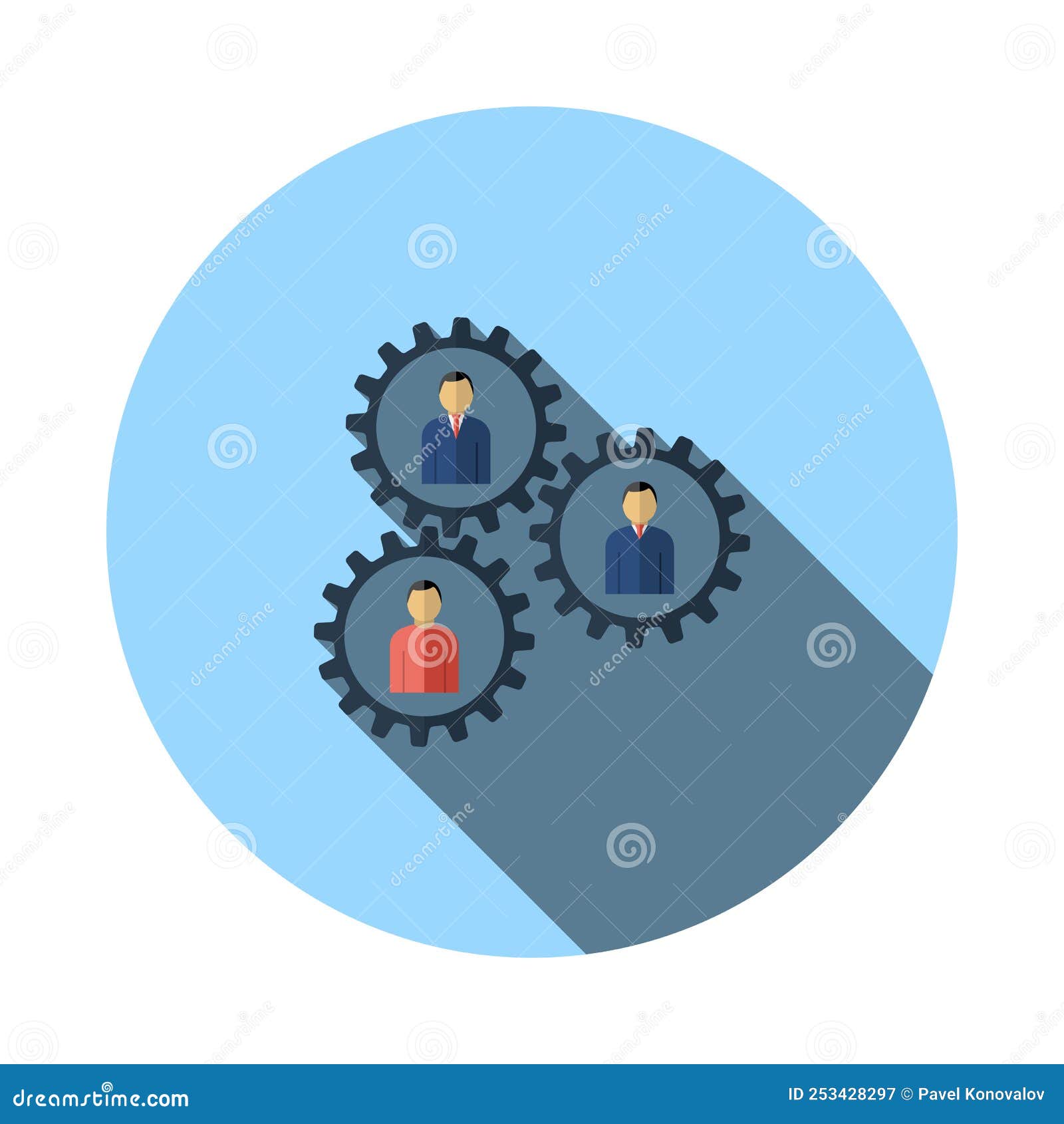 Teamwork-Symbol vektor abbildung. Illustration von management - 253428297