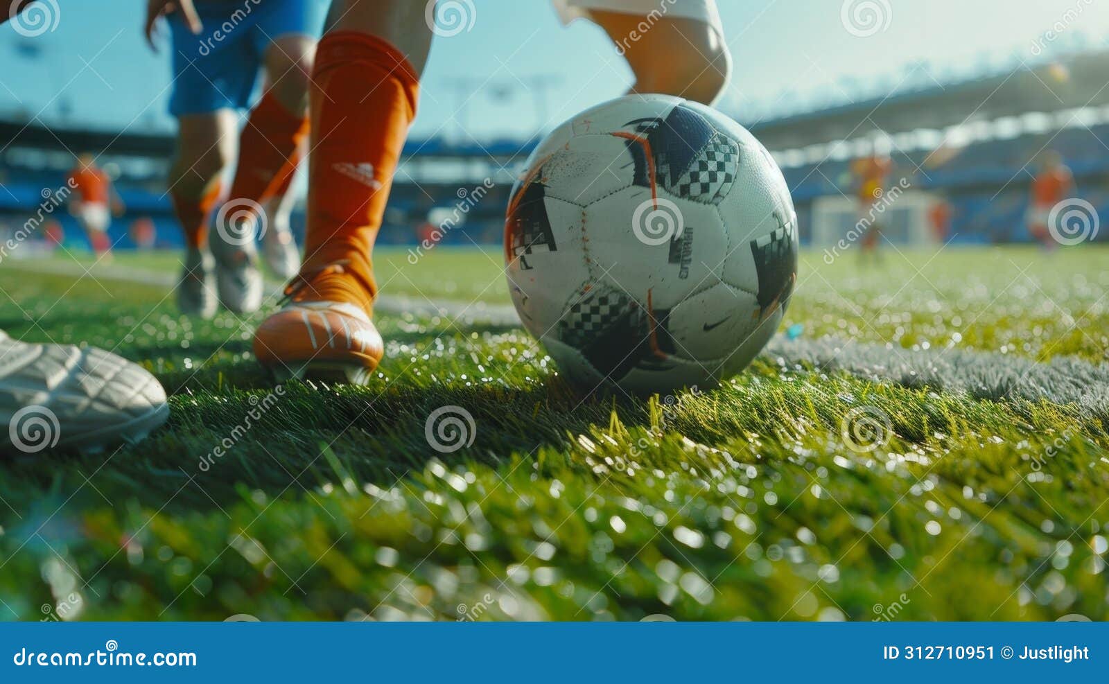 The Teamwork and Synchronization of Two Players Feet As they Pass the ...