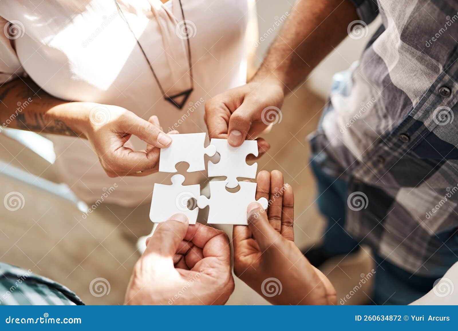 Teamwork Takes Care of the Problem Solving. a Group of Creatives ...