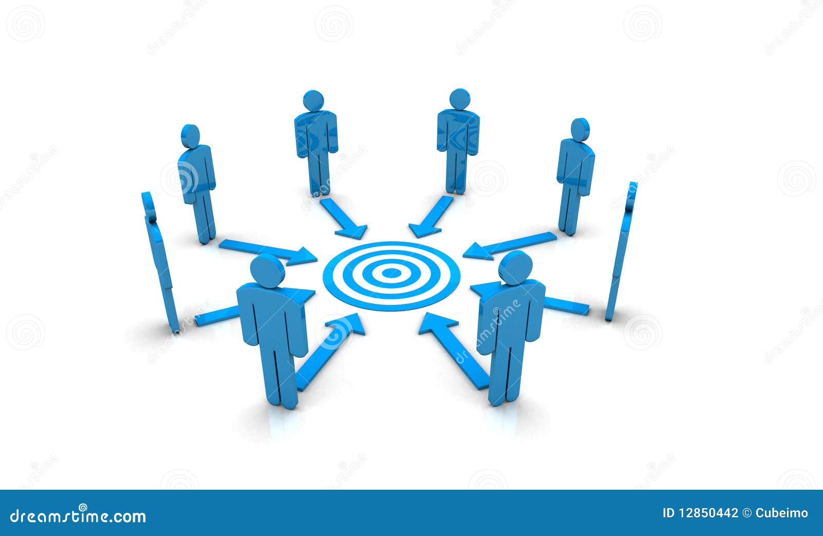 Teamwork Target stock illustration. Illustration of business - 12850442