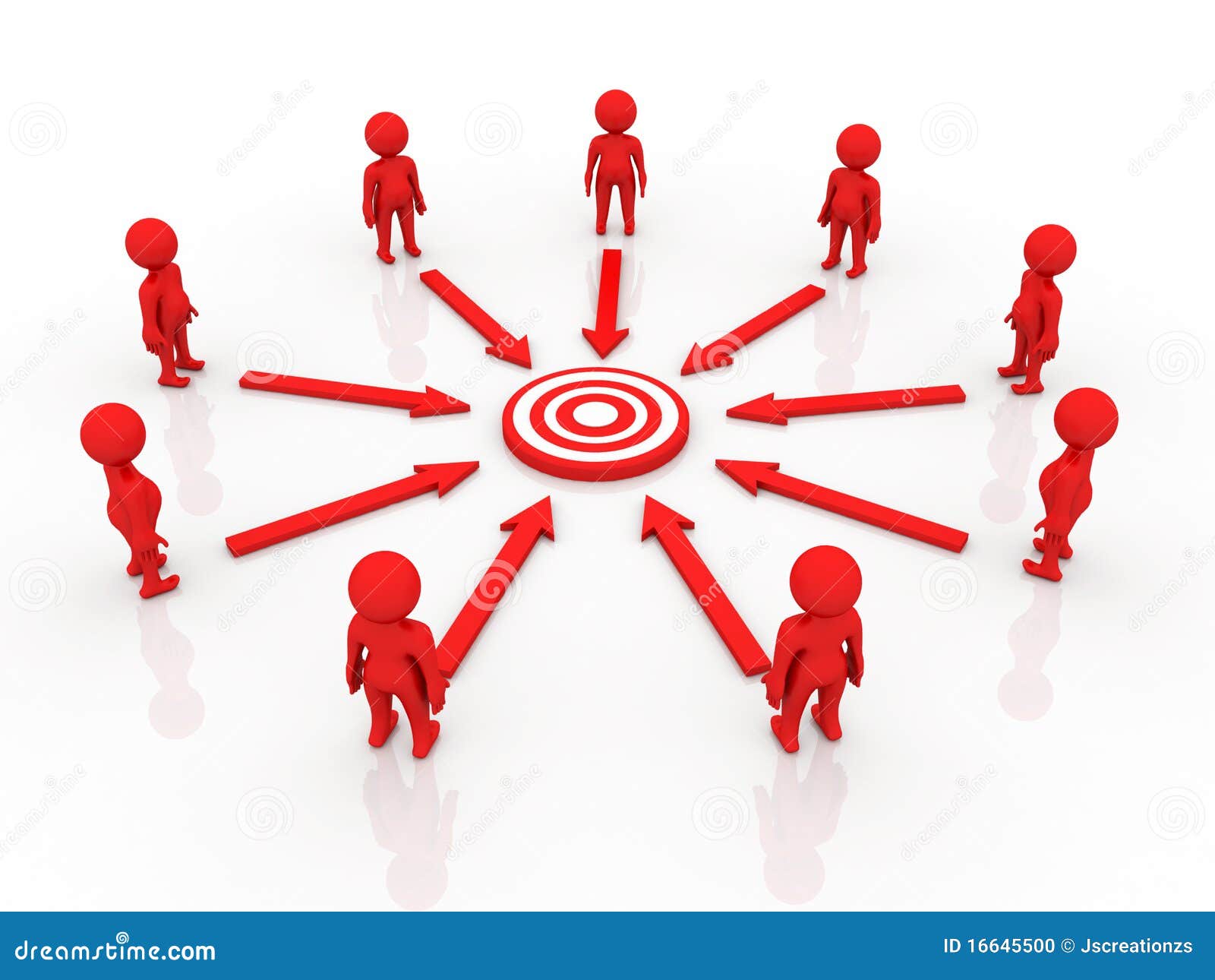 Teamwork Target stock illustration. Illustration of centre - 16645500