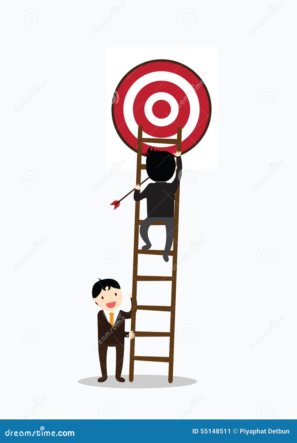 Teamwork Target Concept stock vector. Illustration of cooperation ...