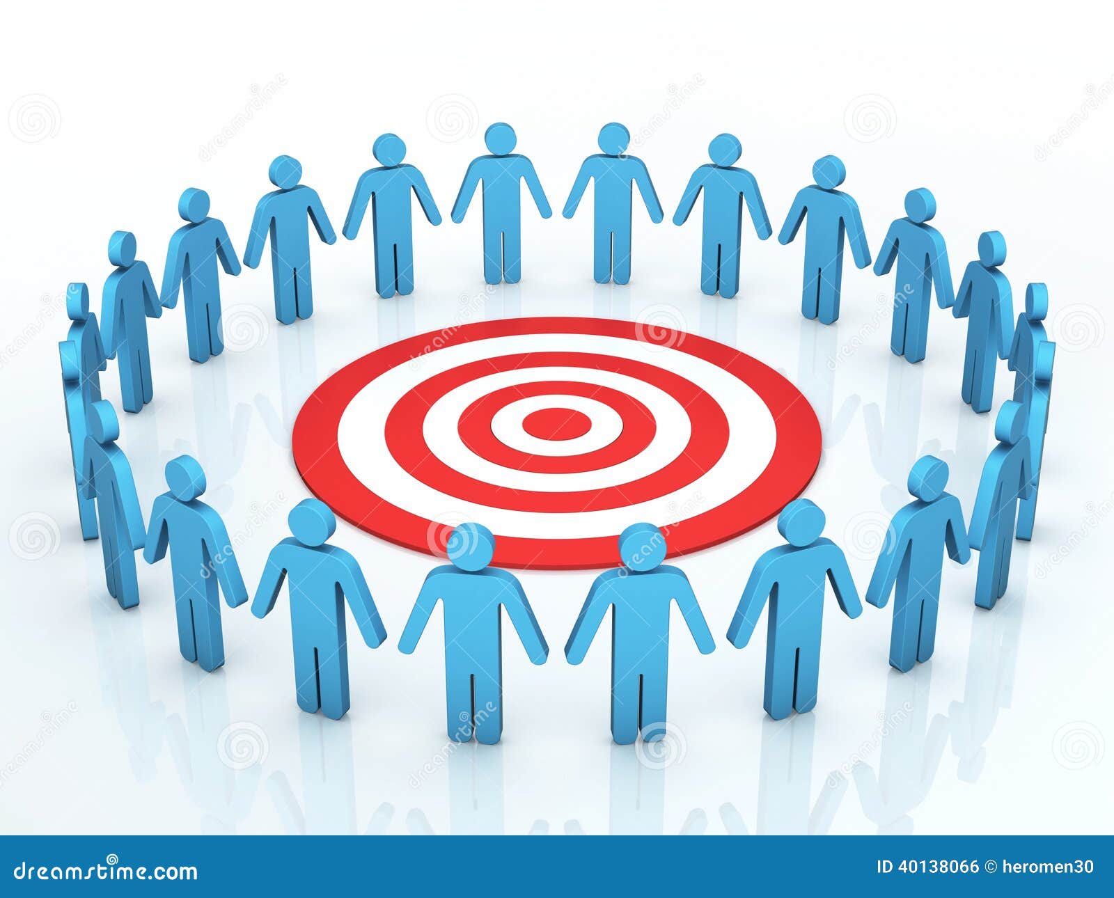 Teamwork target concept stock illustration. Illustration of graphic ...