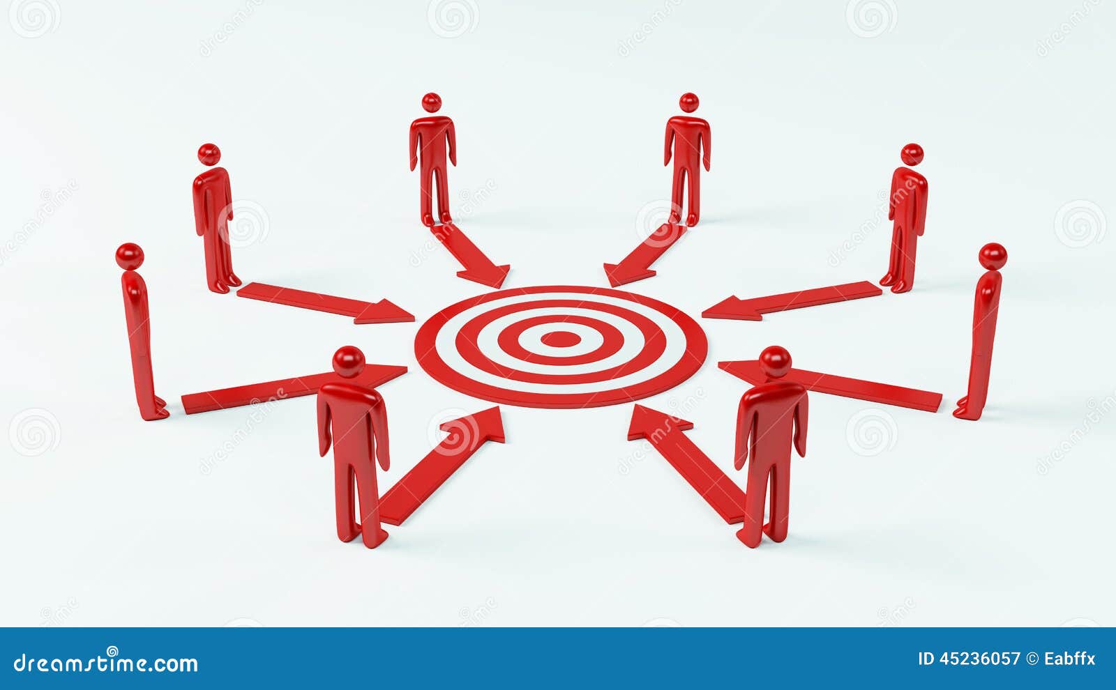 Teamwork Target stock illustration. Illustration of competition - 45236057