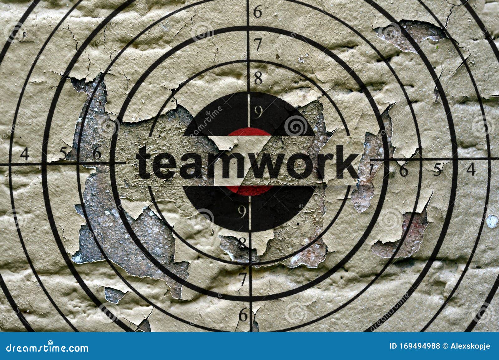 Teamwork Target Grunge Concept Stock Photo - Image of cloud, office ...