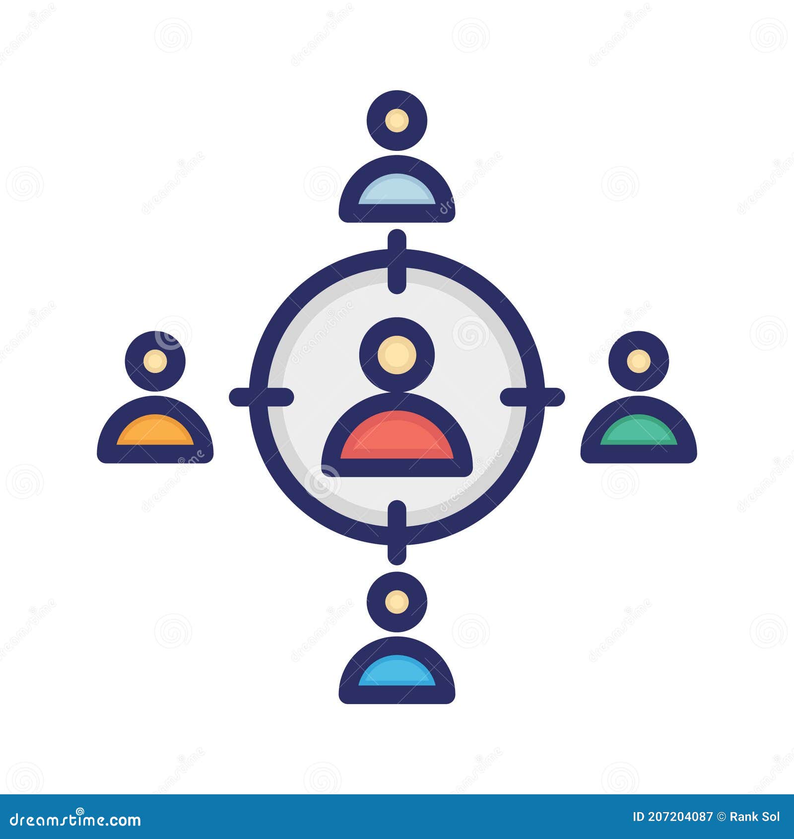Teamwork, Target, Teamwork Target, Goal Fully Editable Vector Icons ...
