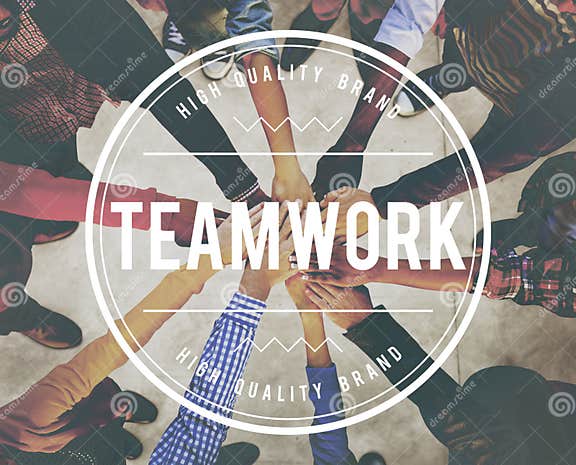 Teamwork Team Building Cooperation Relationship Concept Stock Photo ...