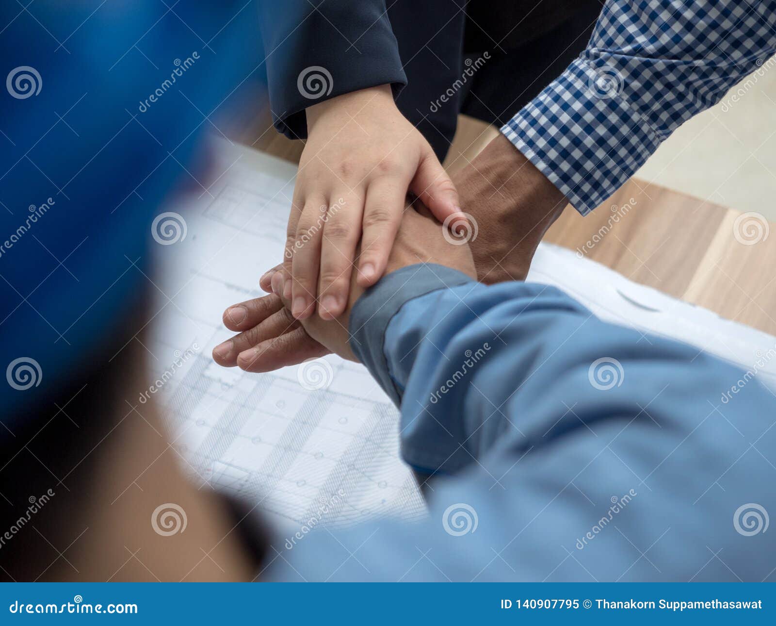 Teamwork Team Building Spirit Togetherness Concept Stock Image - Image ...