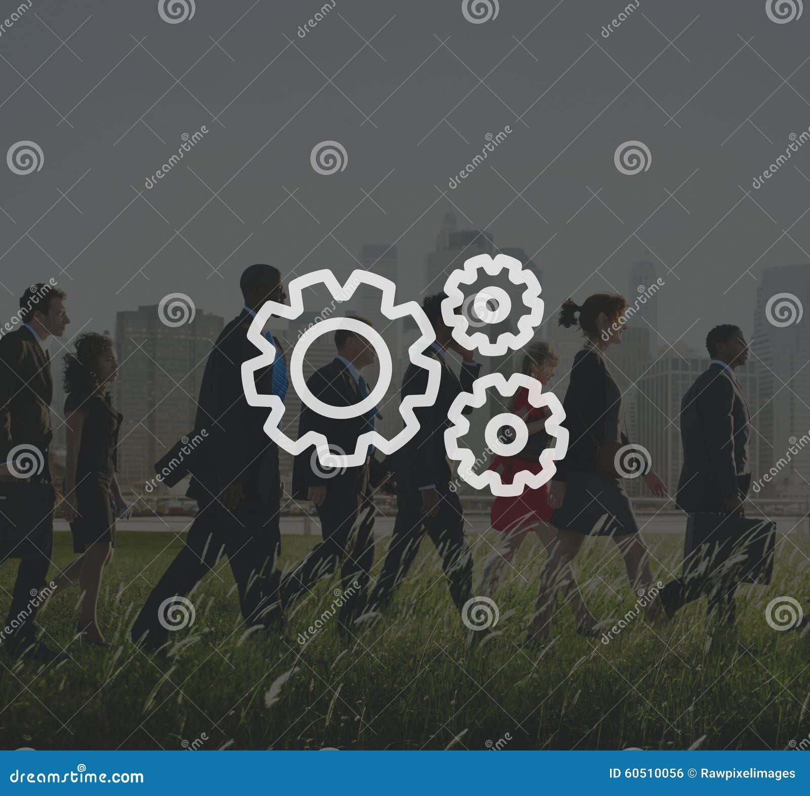 Teamwork Team Collaboration Connection Gear Organisation Stock ...