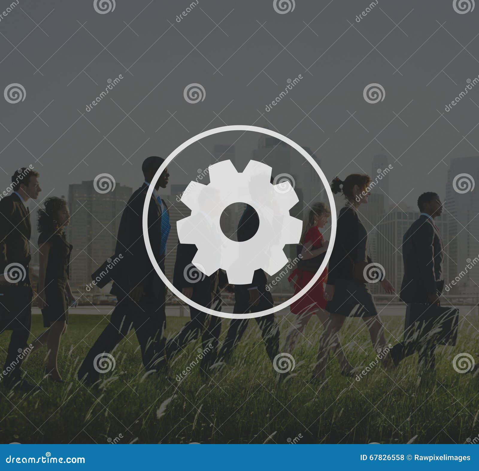 Teamwork Team Collaboration Connection Gear Organisation Stock ...