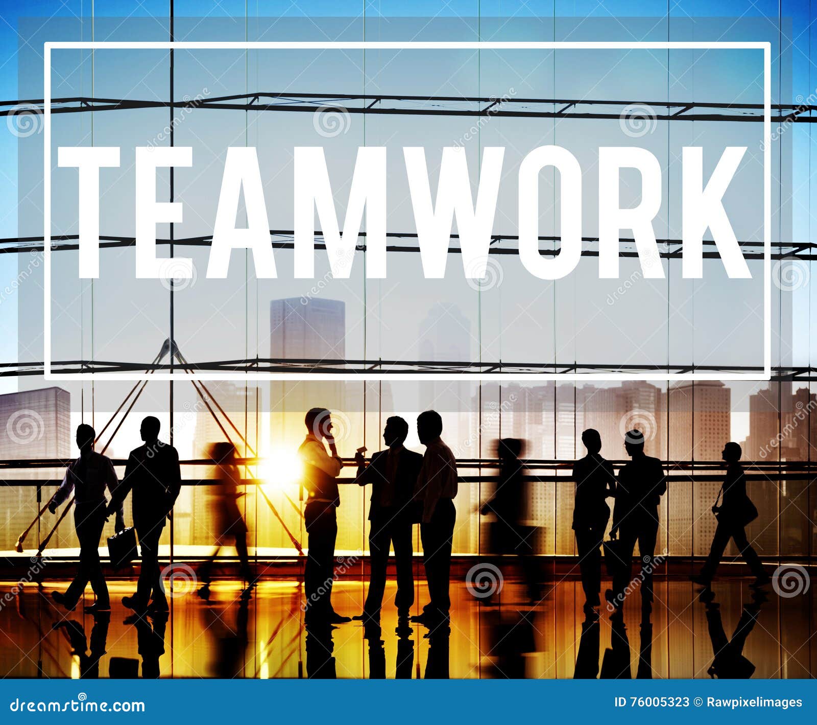 Teamwork Team Collaboration Togetherness Partnership Concept Stock ...