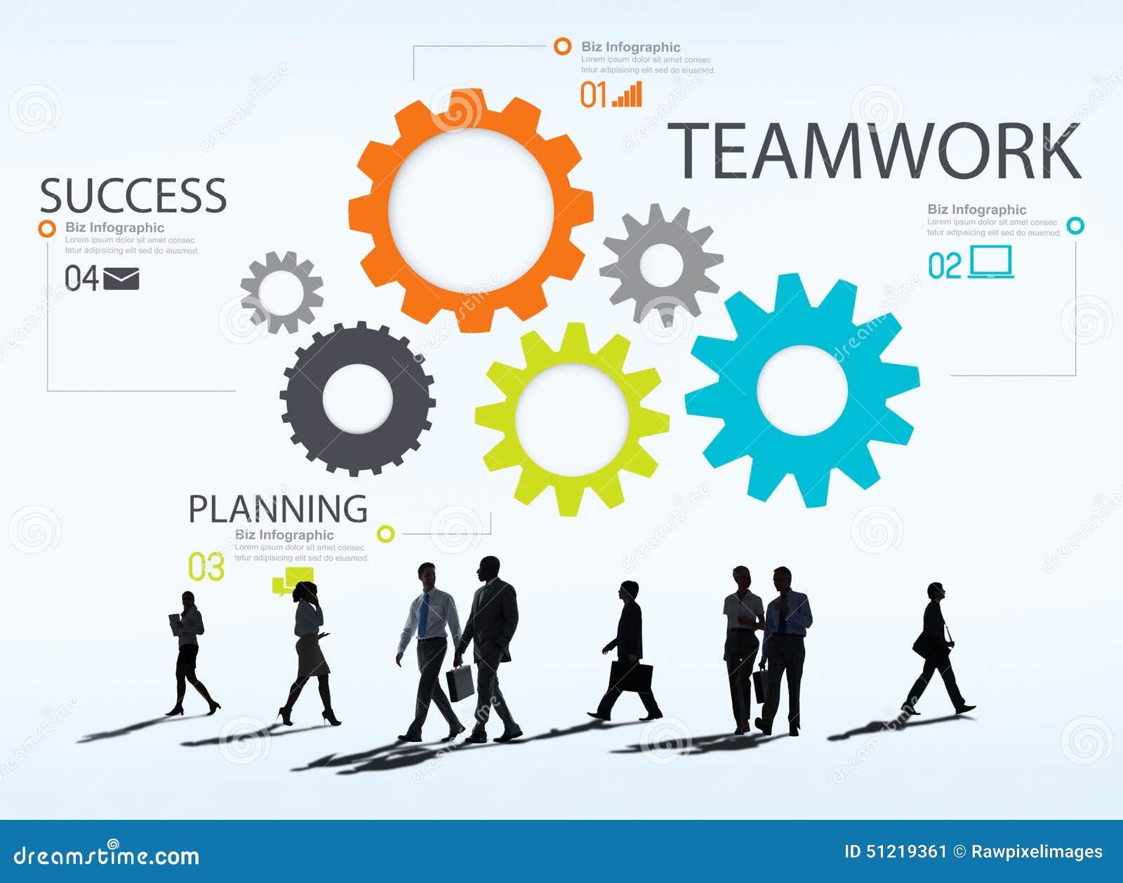 Teamwork Team Group Gear Partnership Cooperation Concept Stock ...