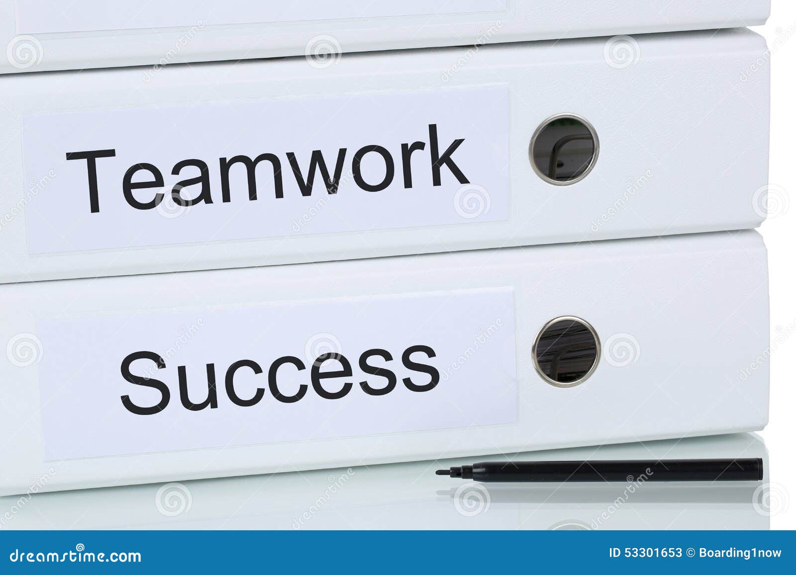With Teamwork and Team To Success Business Concept Stock Image - Image ...