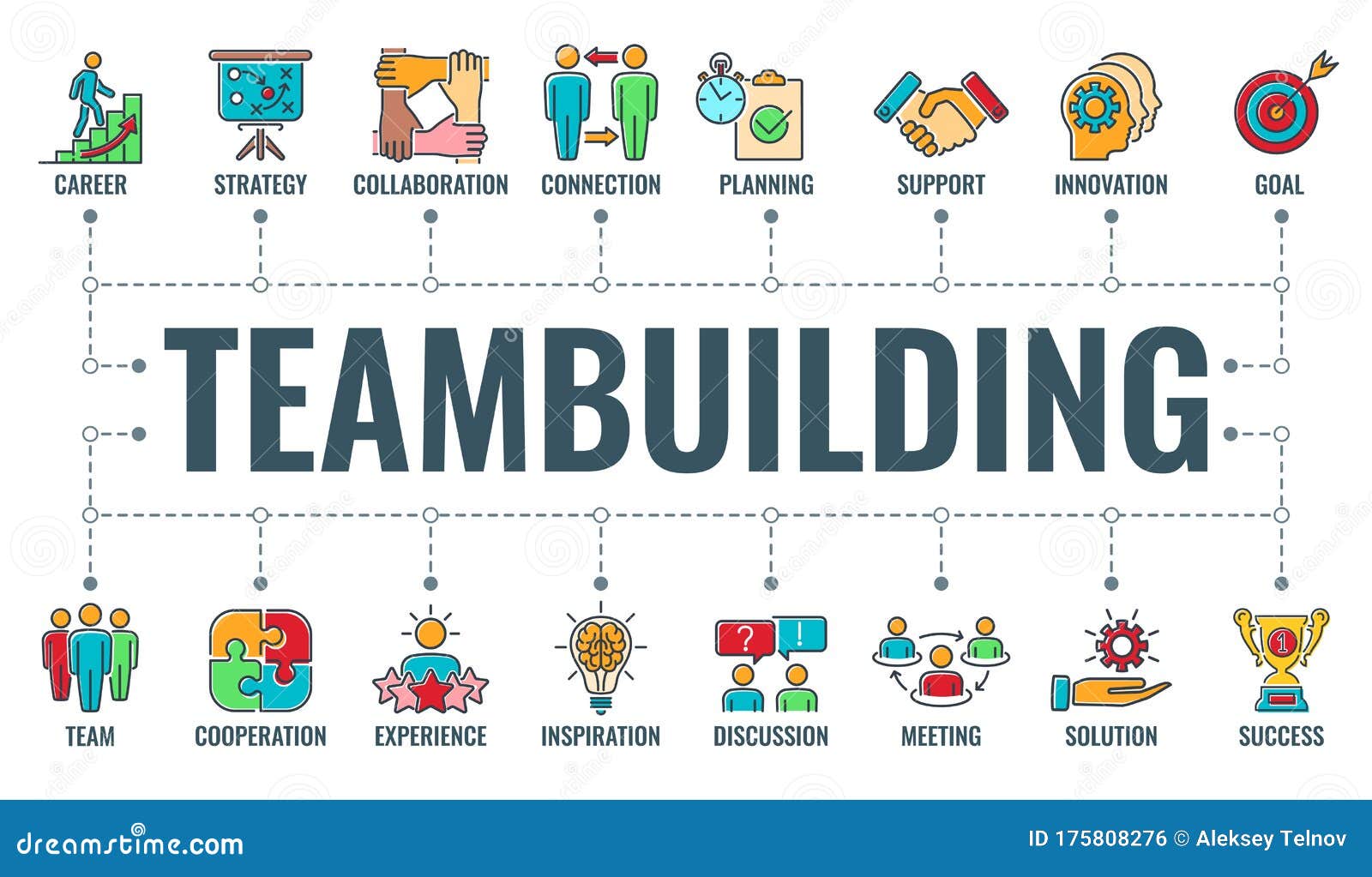 Teamwork Teambuilding Typography Banner Stock Illustration ... Teamwork Teambuilding Typography Banner Stock Illustration ...
