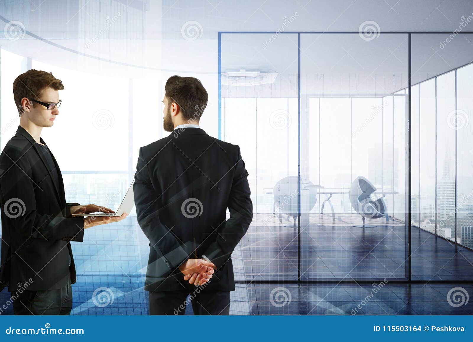 Teamwork and Technology Concept Stock Photo - Image of back, attractive ...