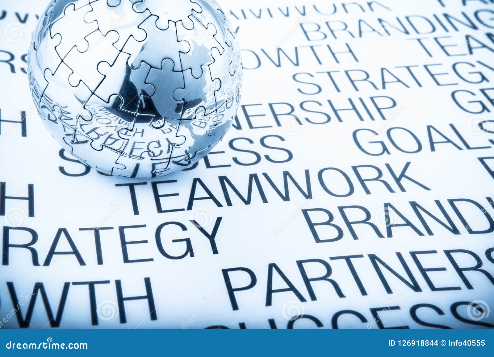 Teamwork text concept stock photo. Image of chrome, company - 126918844