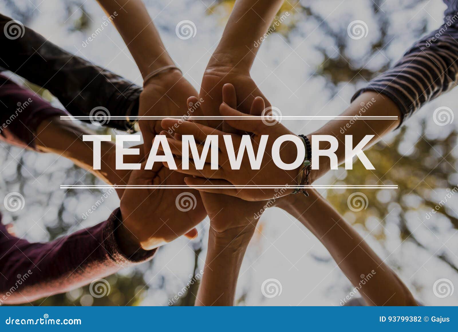 Teamwork Text With Keywords Isolated On White Board Background. Chart ...