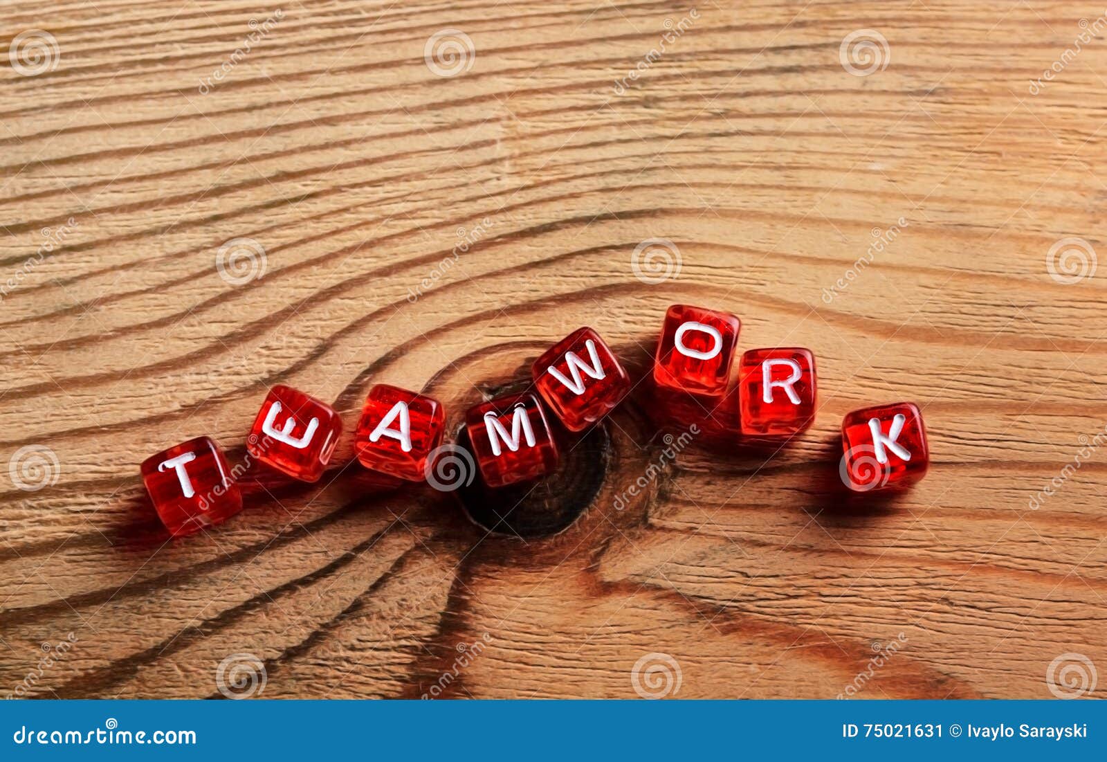 Teamwork text on wood stock image. Image of work, wood - 75021631