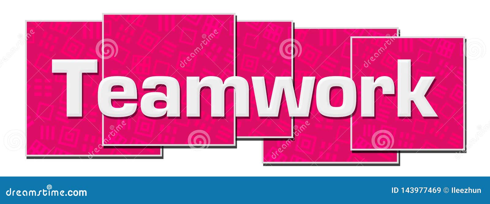 Teamwork Pink Orange Basic Shapes Background Horizontal Royalty-Free ...