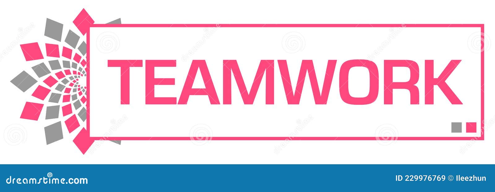 Teamwork Pink Orange Basic Shapes Background Horizontal Royalty-Free ...