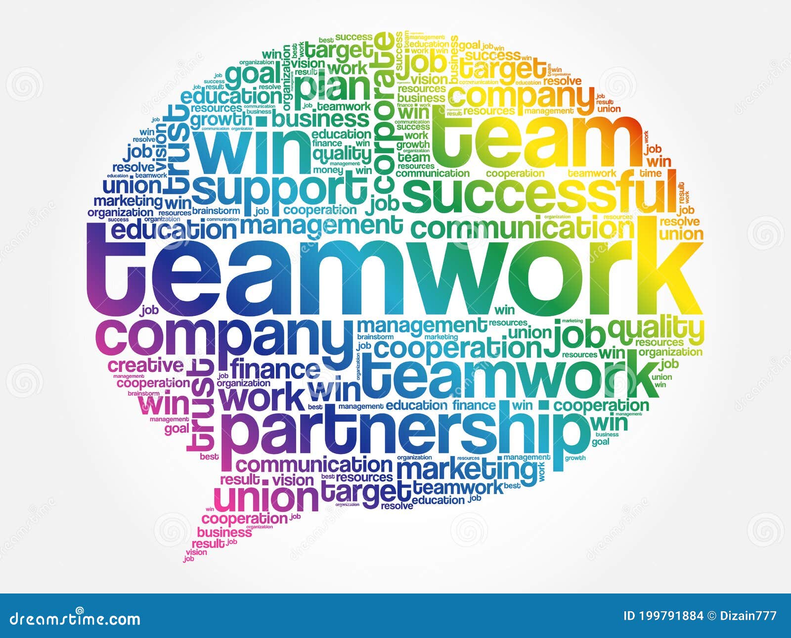 Teamwork Think Shows Contemplate Group And Teams Stock Image ...