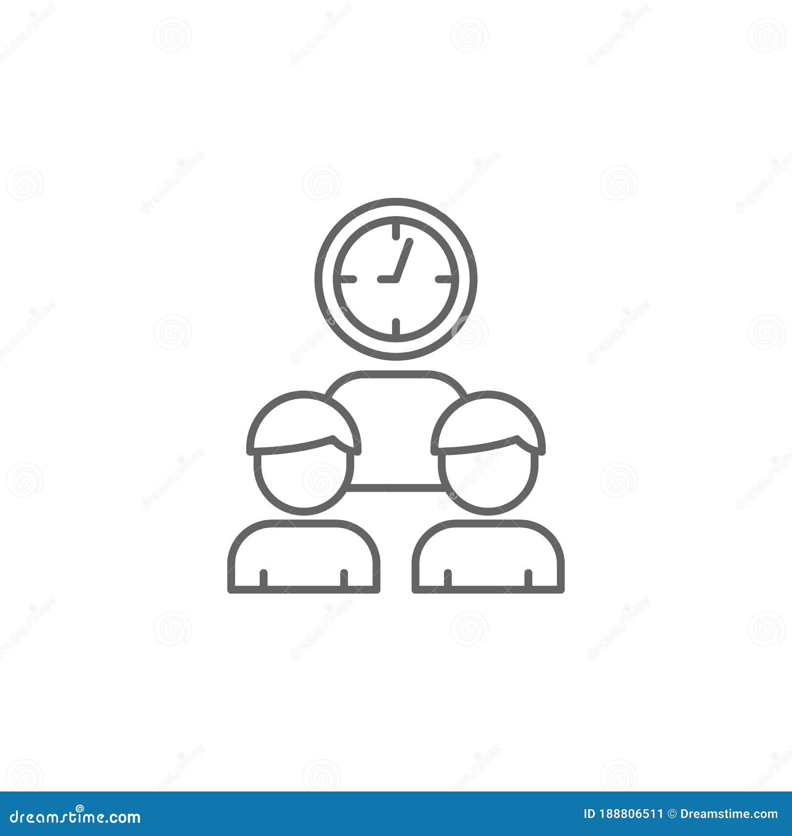 Teamwork, Time Management Icon. Element of Time Management Icon Stock ...