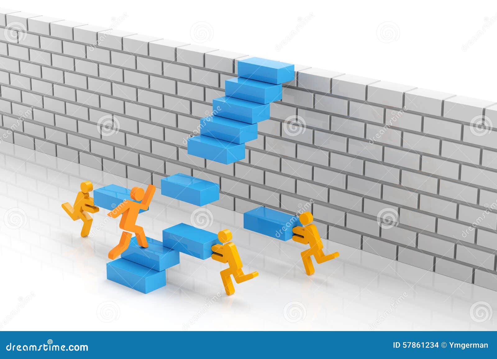 Teamwork To Overcome Challenges Is Illustrated Here With A View Of ...