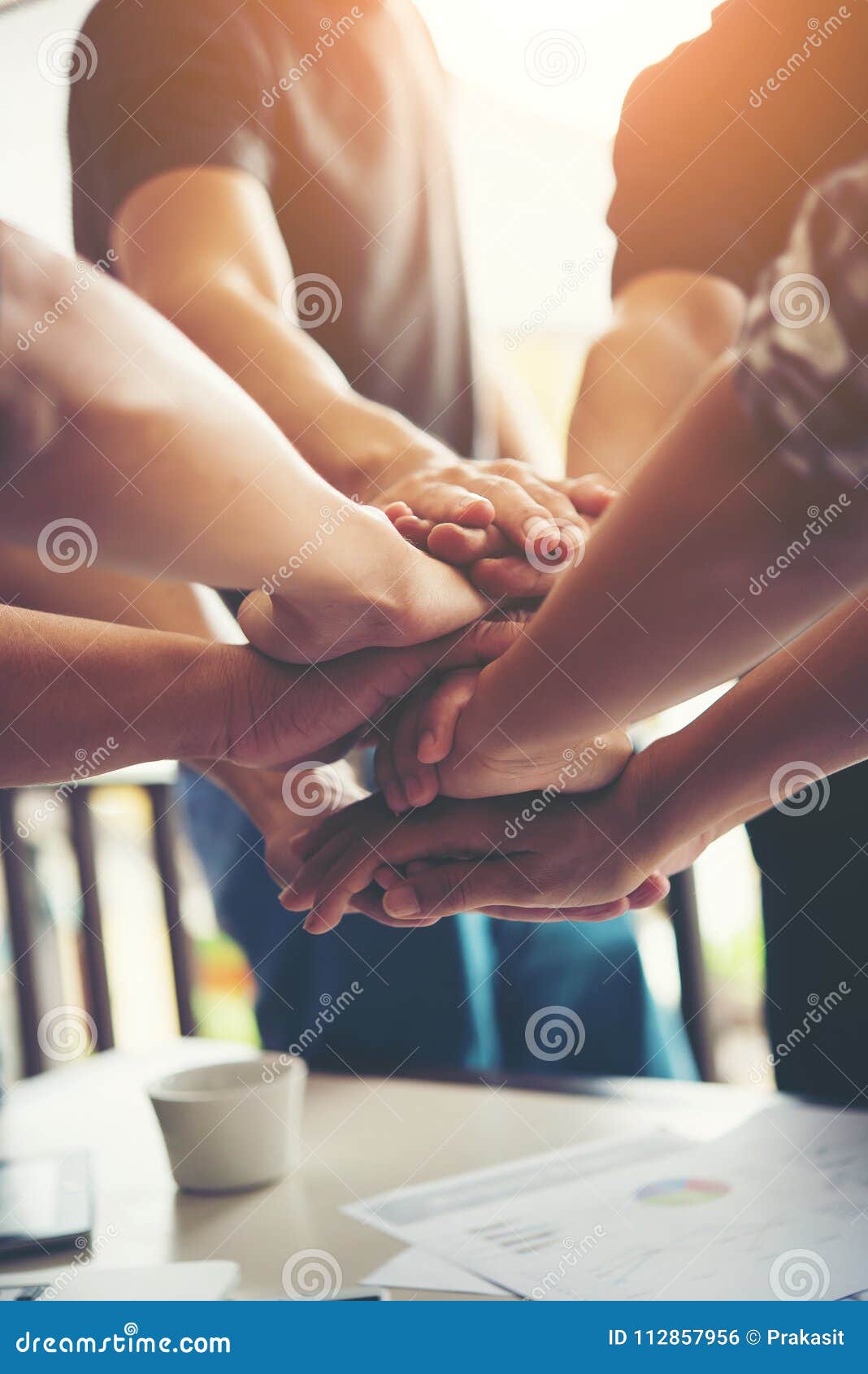 Teamwork Togetherness Collaboration, Business Teamwork Concept. Stock ...