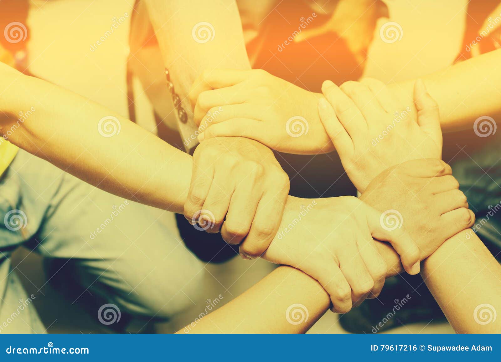 Teamwork Togetherness Collaboration Concept.Top View Stock Photo ...