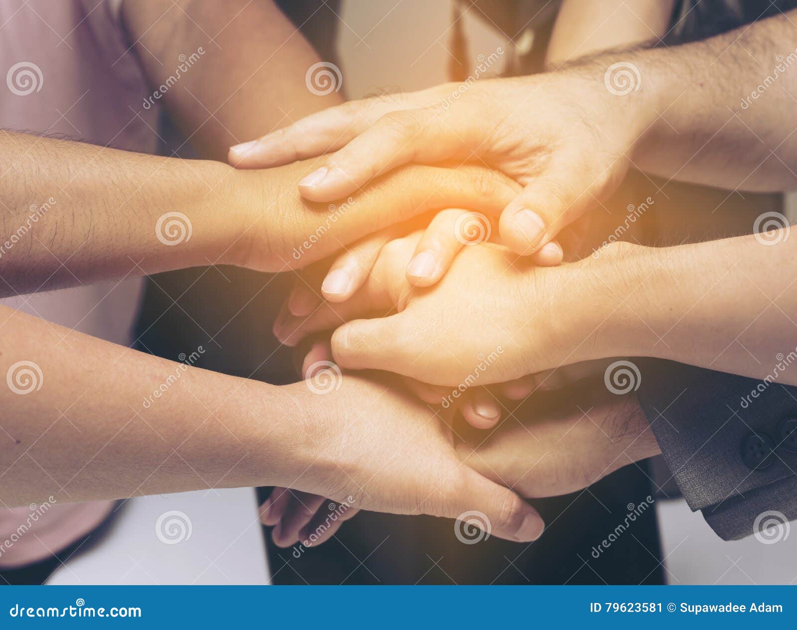 Teamwork Togetherness Collaboration Concept.Top View Stock Image ...