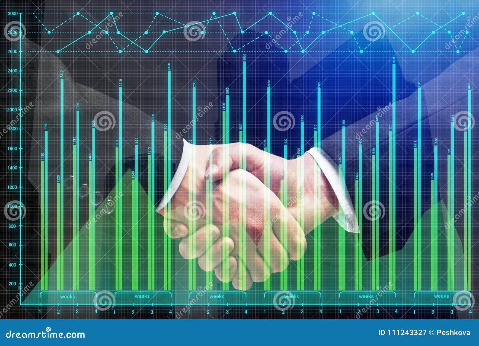 Teamwork and trade concept stock image. Image of graph - 111243327