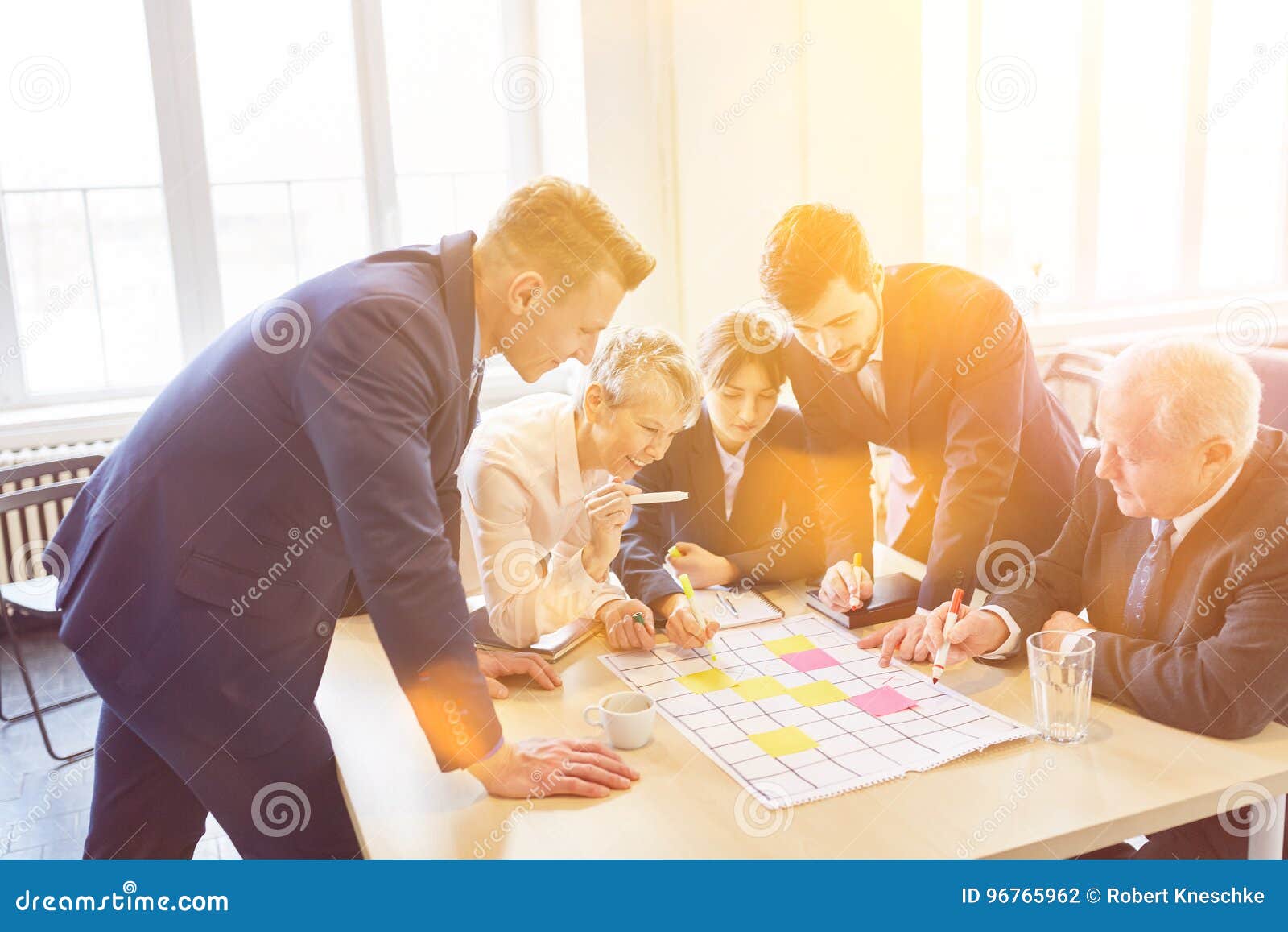 Teamwork Training in Teambuilding Workshop Stock Photo - Image of ...