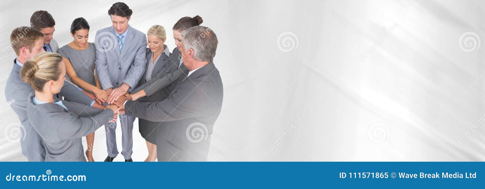 Teamwork Transition with Business People Joining Hands Stock Image ...