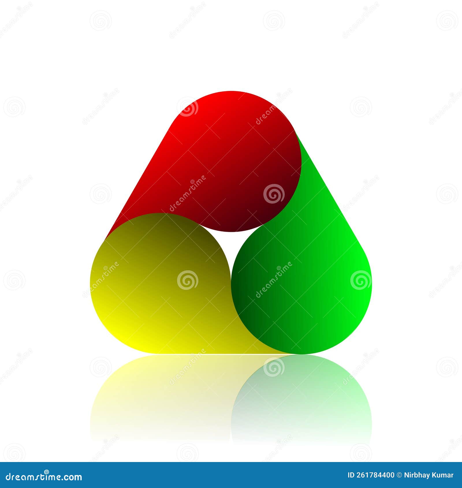 Teamwork TRIANGLE LOGO Color Gradient Stock Vector - Illustration of ...