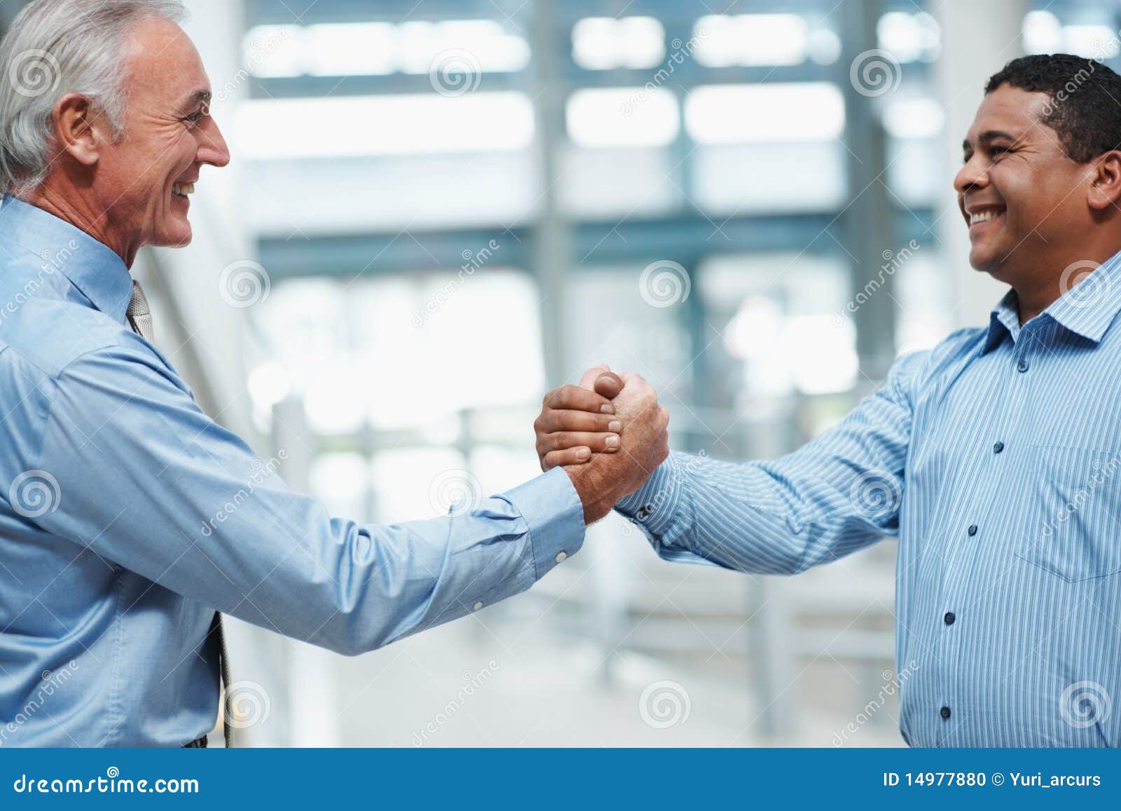 Teamwork - Two Business Executives Shaking Hands Stock Photo - Image of ...