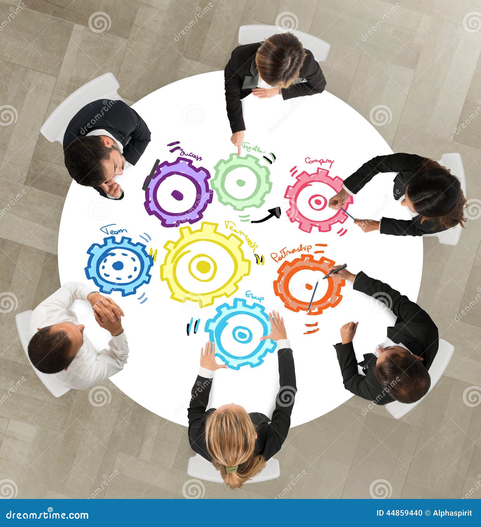 Teamwork- Und Integrationskonzept Stockfoto - Bild von vermissen ...